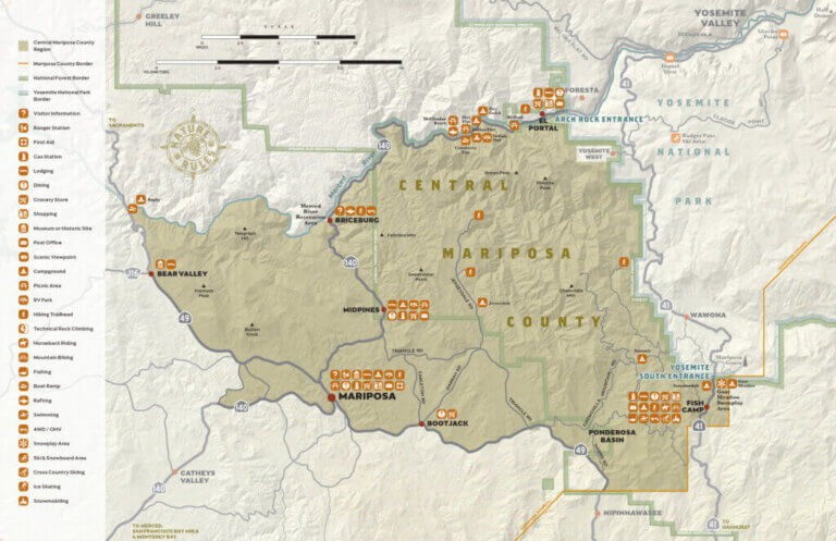 Yosemite Regions | Places in Yosemite and Yosemite Area Map | Discover ...