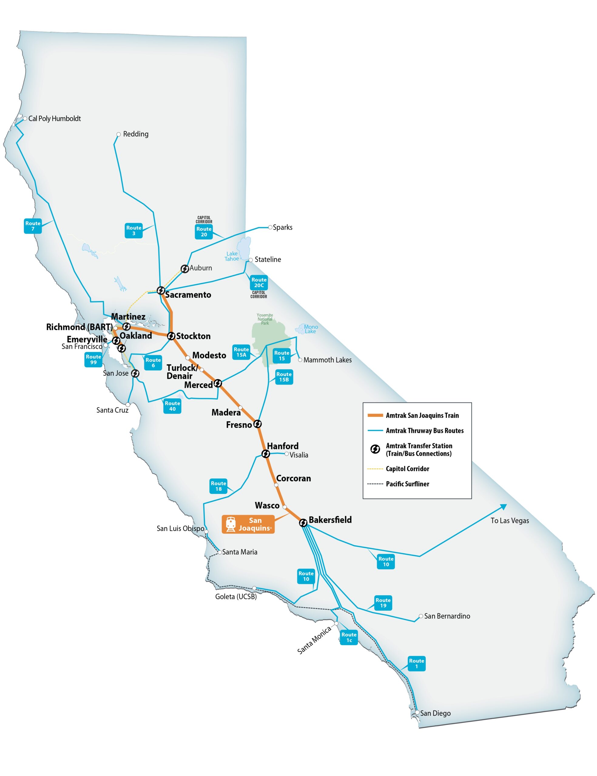 Amtrak - San Joaquins | Discover Yosemite National Park